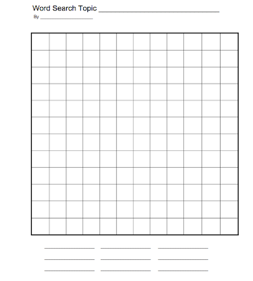 Create Your Own Word Search