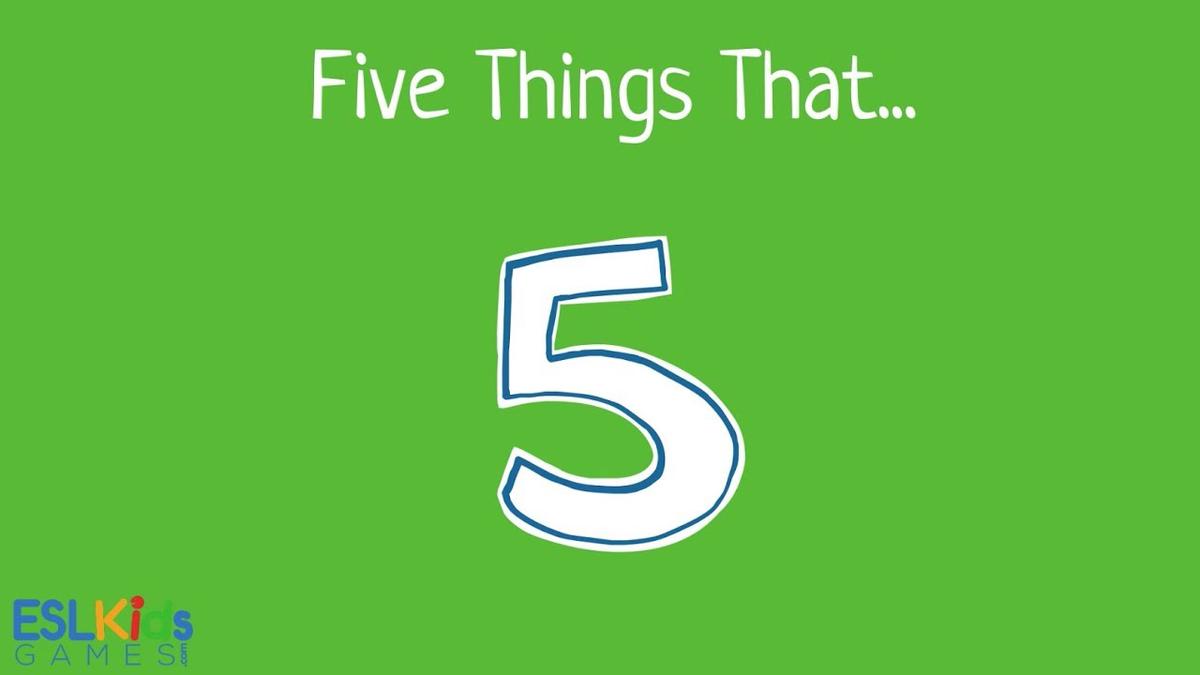 ESL Game: Five things that