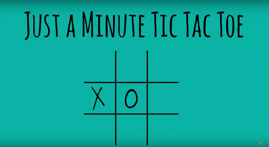 ESL Game Just Minute Tic Tac Toe - ESL Kids Games
