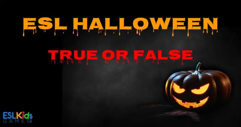 ESL Halloween True or False - ESL Kids Games
