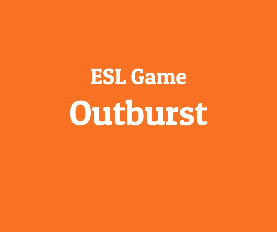 ESL Game Outburst - ESL Kids Games
