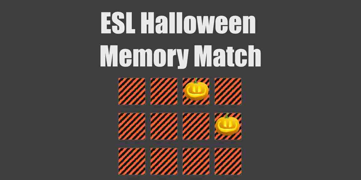Halloween Memory Match Game Very Young Learners - ESL Kids Games