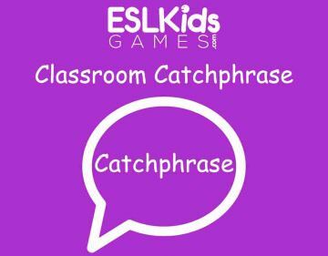 Catchphrase word generator - ESL Kids Games