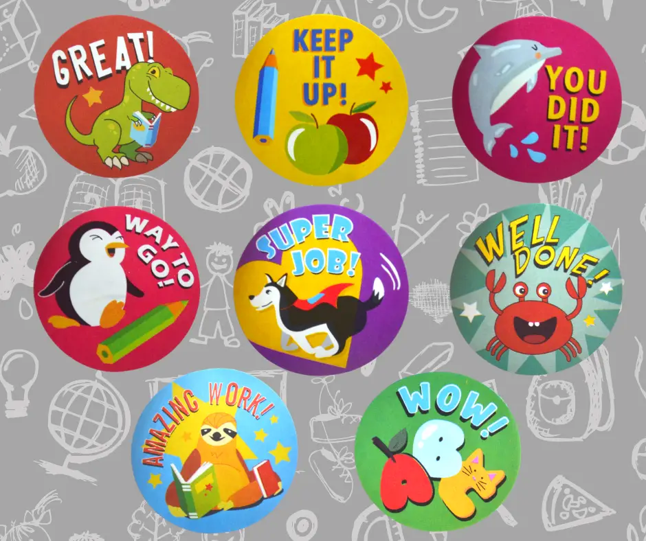 Pack 3 - Animal Reward Stickers - ESL Kids Games