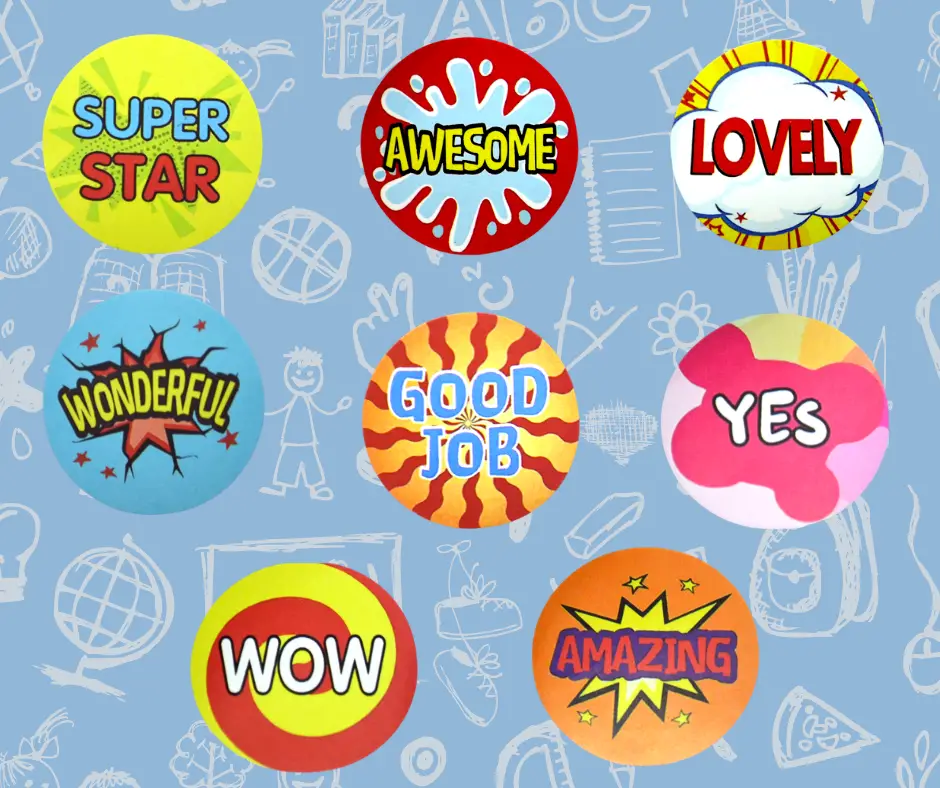Student Reward Stickers Pack 1 - ESL Kids Games