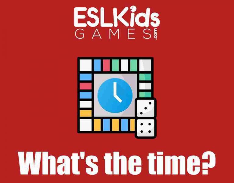 What's the time Board Game - ESL Kids Games
