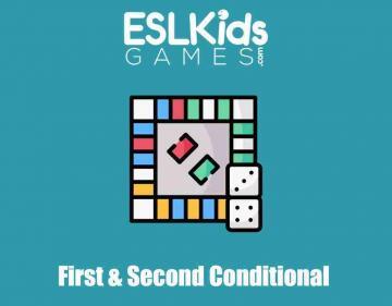 First and Second Conditional board game - ESL Kids Games