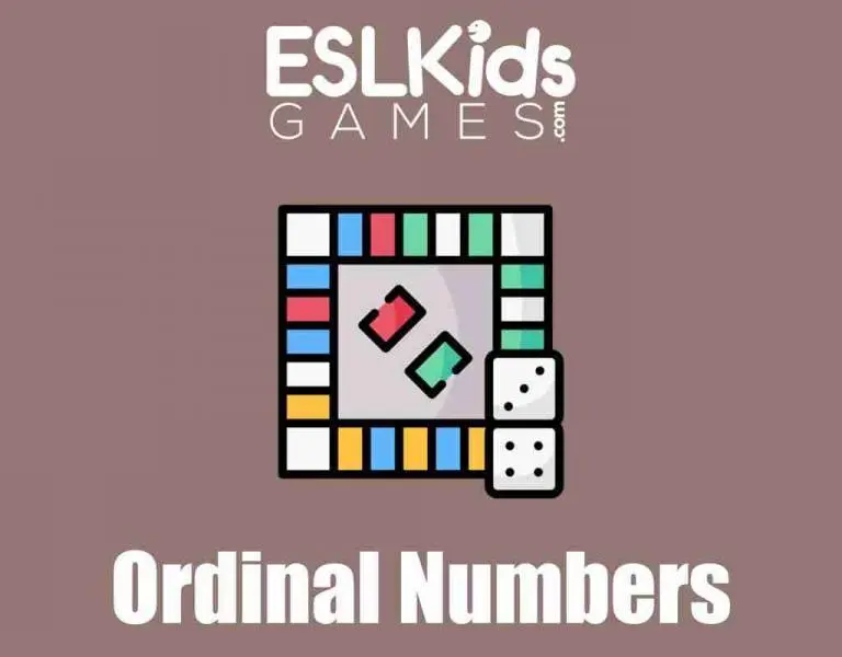Ordinal Numbers online interactive board game - ESL Kids Games