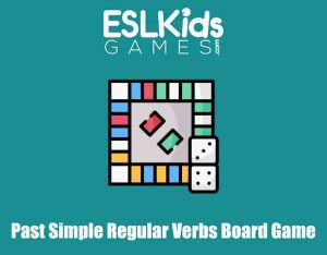 Past Simple Regular Verbs Board Game - ESL Kids Games