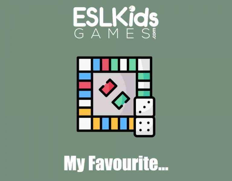 My favourite ... interactive speaking boards game ESL - ESL Kids Games