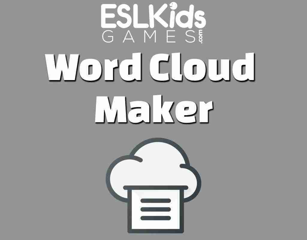 Word Cloud Maker Tool - ESL Kids Games