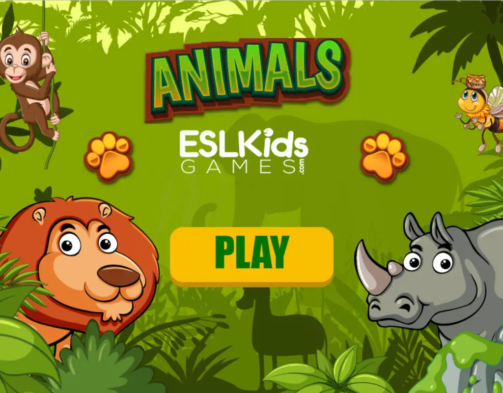 Animals Vocabulary Game ESL Kids Games Animals Vocabulary Game ESL Kids Games