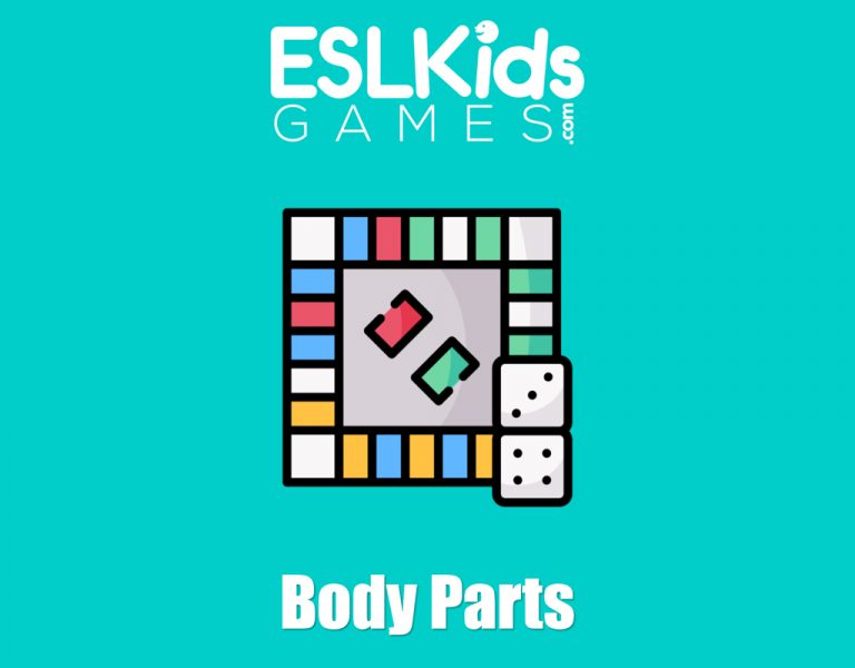 Body parts interactive board game - ESL Kids Games