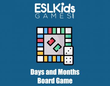 Days and Months board game - ESL Kids Games