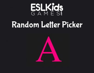 Random Letter picker generator for classroom - ESL Kids Games