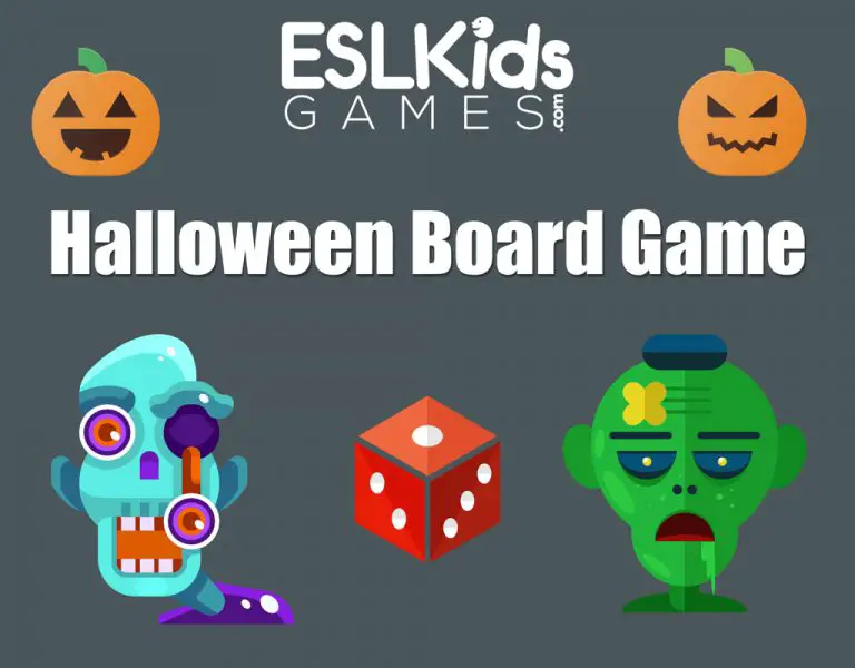 Halloween Board Game - ESL Kids Games