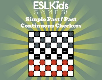 Irregular Verbs Checkers _ Draughts - ESL Kids Games