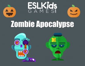 Zombie Apocalypse Halloween Speaking Activity for teens ESL A2 and ...