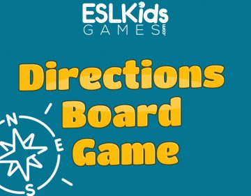 directions board game - ESL Kids Games