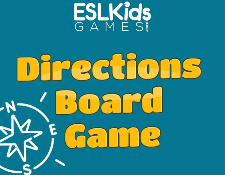 directions board game - ESL Kids Games